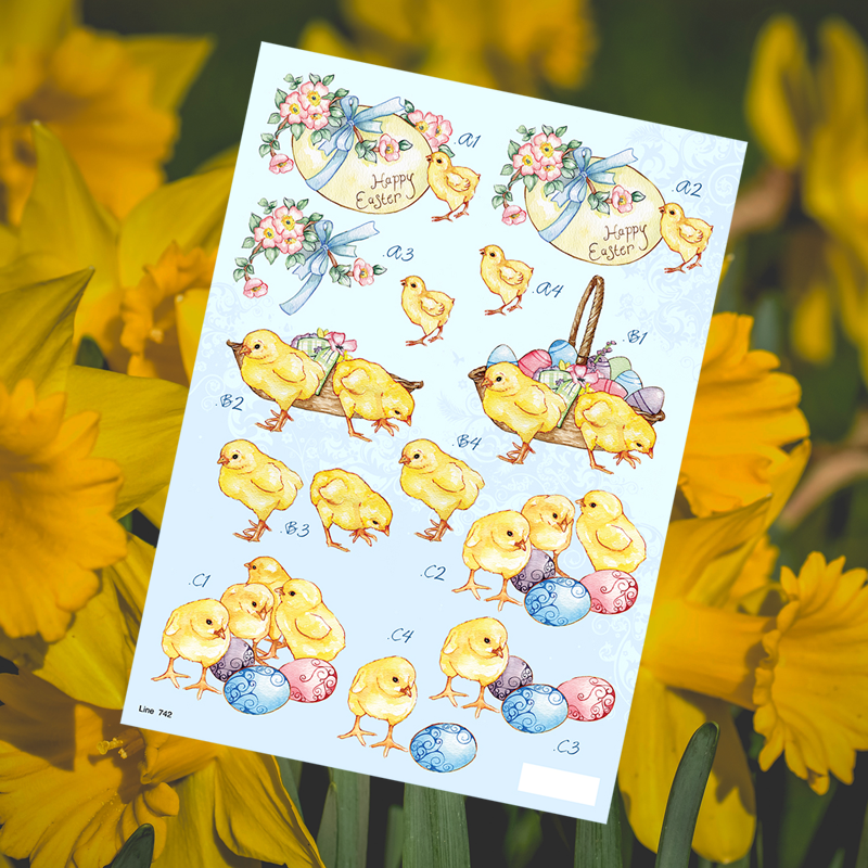 Happy Easter Decoupage