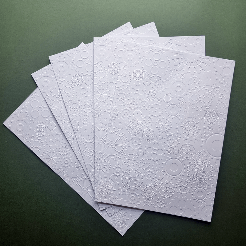 Embossed Bright White Card