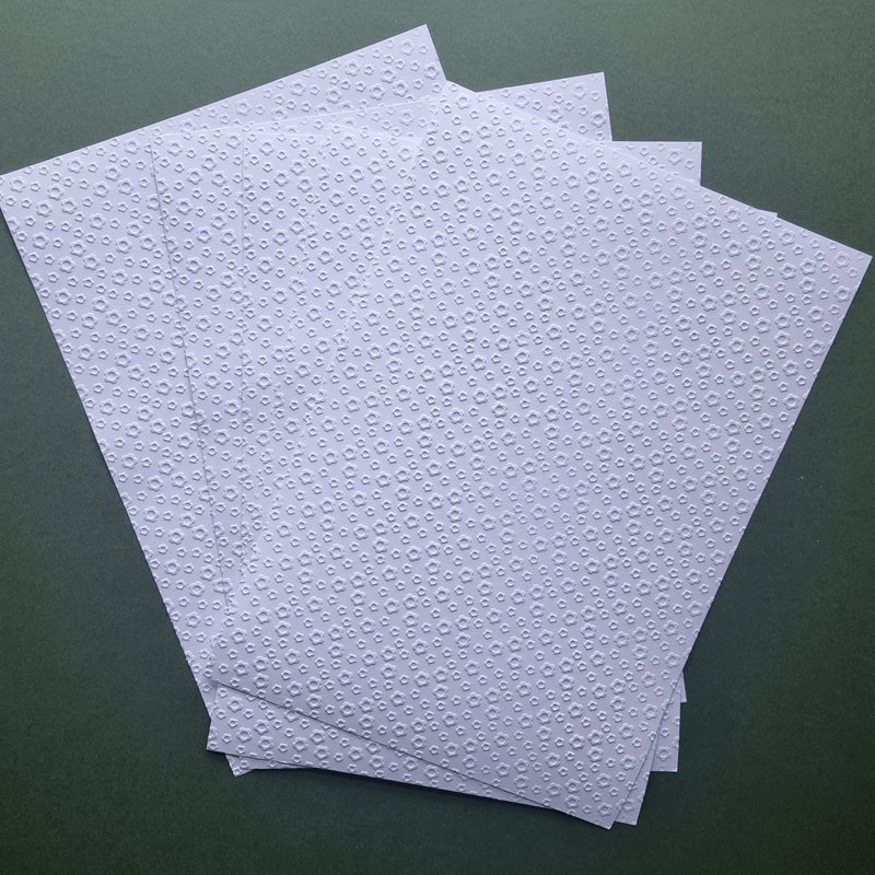 Embossed Bright White Card