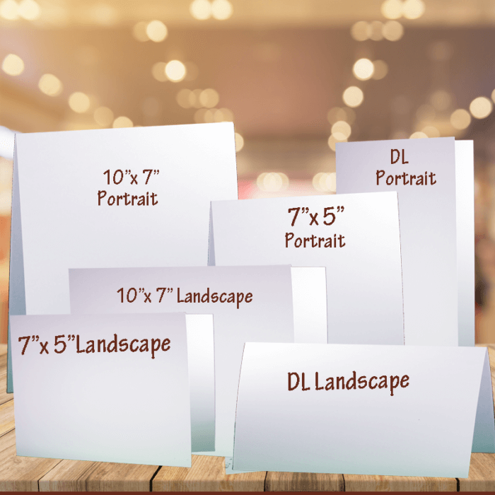 New Card Blanks in 300gsm and 350gsm